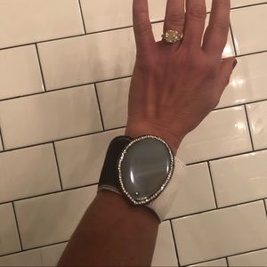 unknown | Jewelry | Nwb Cuff With Magical Stone Crystal Pony Hair ...